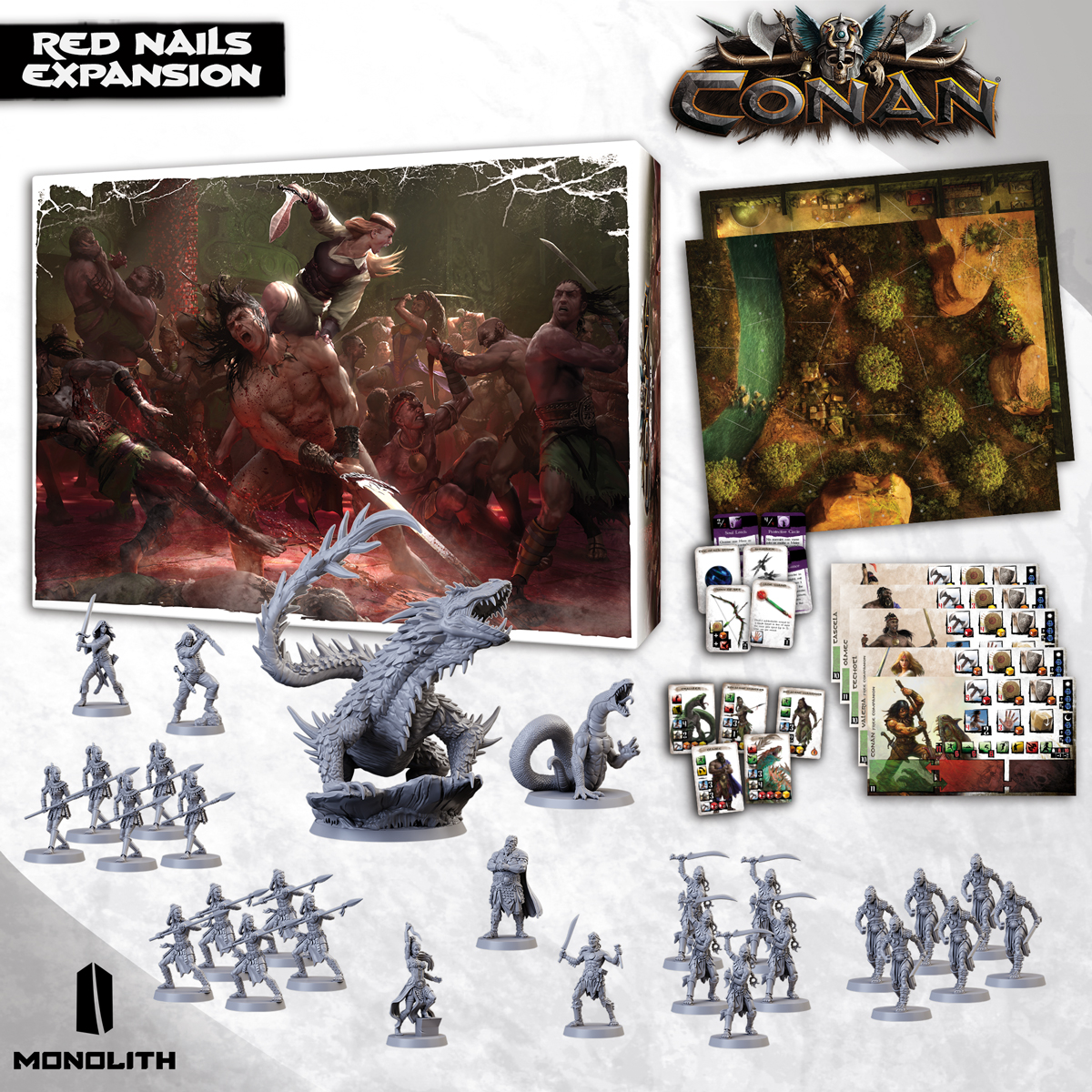 Our Conan Board Game is Huge, & There’s an (Aggressive) Red Nails ...