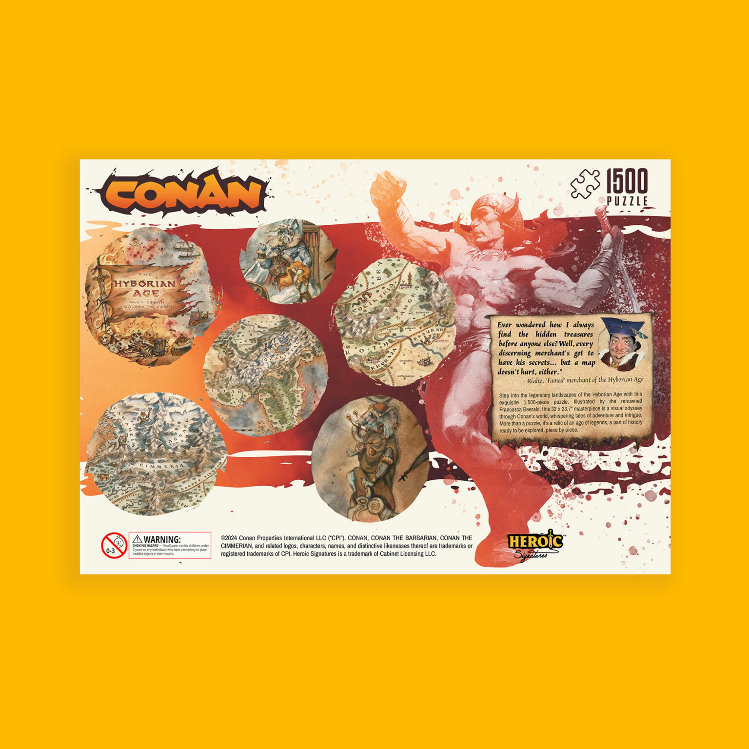 Hyborian Age Puzzle (1,500 Pieces) | Conan The Barbarian